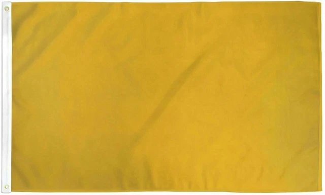 GOLD SOLID COLOR Flag 3x5ft Blank Flag SUPER POLYESTER 100D FADE ...