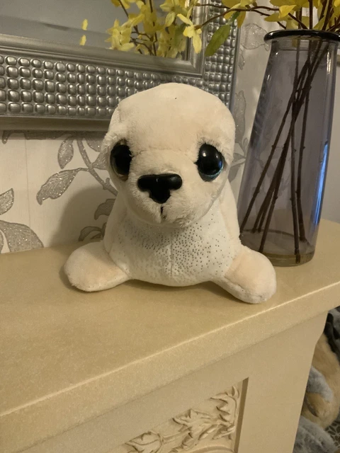 SUKI HARPER WHITE Seal Soft Toy 12” Long Plush Cuddly Sea Creature £4. ...