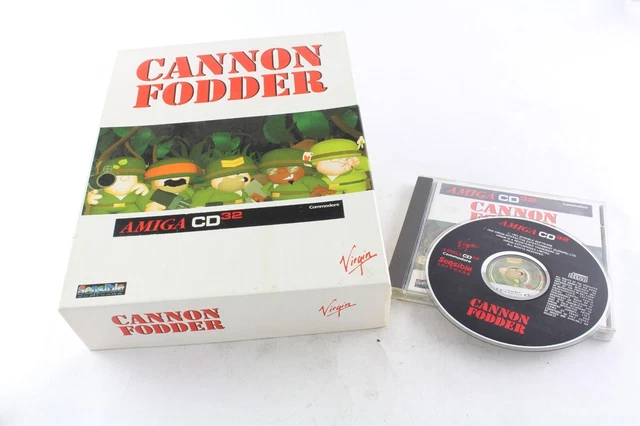 COMMODORE AMIGA CD 32 Cannon Fodder Video Game £89.99 - PicClick UK