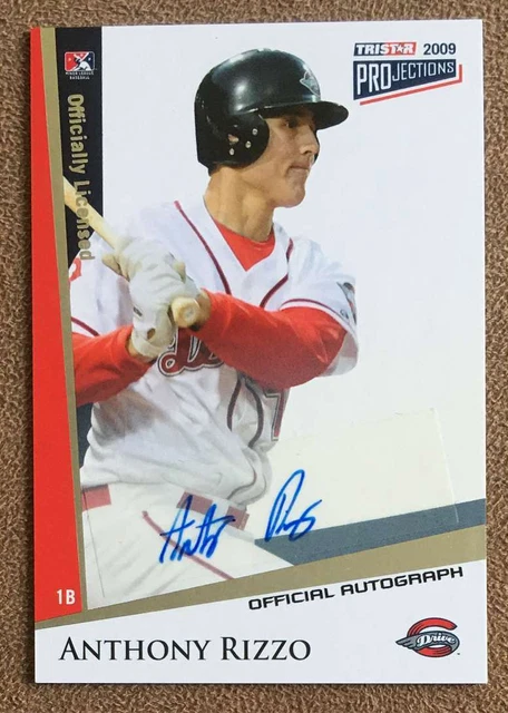 CARTE AUTOGRAPHE ANTHONY Rizzo 2009 TriStar PROJECTIONS #12 Cubs ...