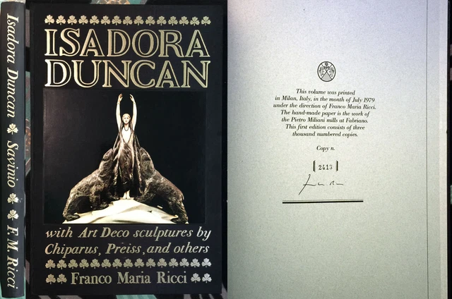 ISADORA DUNCAN ART Deco Sculpture Plates Chiparus Preiss Ricci SIGNED ...