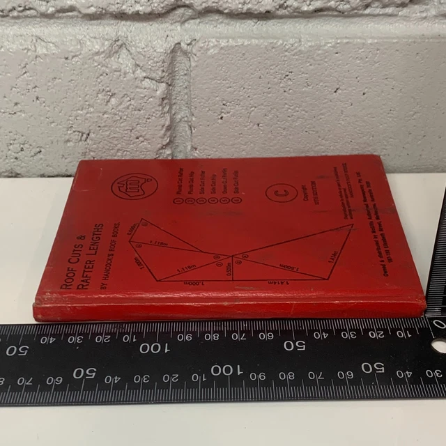 ROOF CUTS & Rafter Lengths by Hancock's Roof Books (Hardcover Book ...