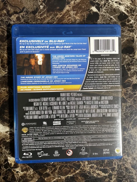 JONAH HEX (BLU-RAY (2010) Canadian, Josh Brolin, Megan Fox) 2 Disc Set $9.94 - PicClick CA