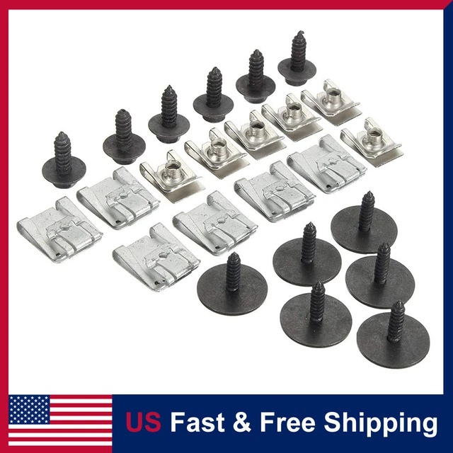 ENGINE UNDERTRAY SPLASHGUARD Fasteners Clips Screws For Mercedes Benz C ...