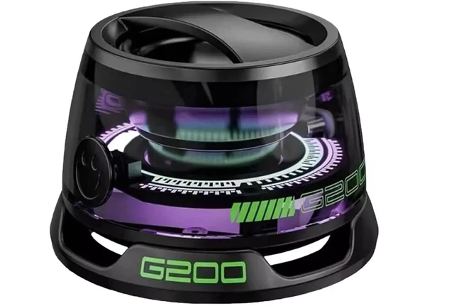 WIRELESS PORTABLE MAGNETIC LED Bluetooth Speaker G200 Mini Speaker RGB ...