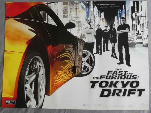 THE FAST AND THE FURIOUS: TOKYO DRIFT (2006) orig UK quad poster 40" x ...
