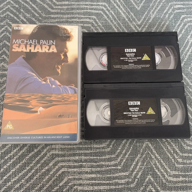 MICHAEL PALIN SAHARA Double Vhs Video tape Box Set - Tested & Working £ ...