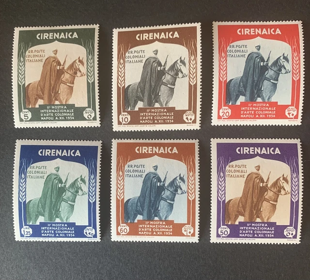 REGNO 1934 CIRENAICA 2°Mostra Internaz.arte Napoli P.o.mlh* Sass.s.21 ...