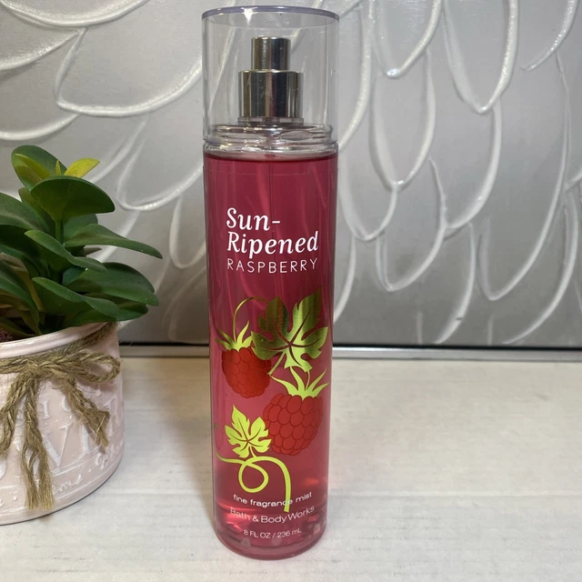 BATH & BODY Works SUN-RIPENED RASPBERRY Fine Fragrance Mist Spray 8 oz ...