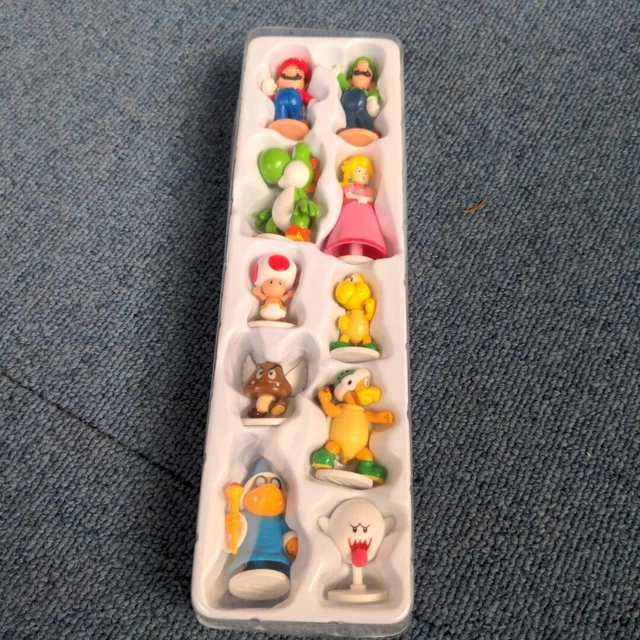 10 SUPER MARIO Figures Luigi Yoshi Kinopio Princess Peach Used From ...