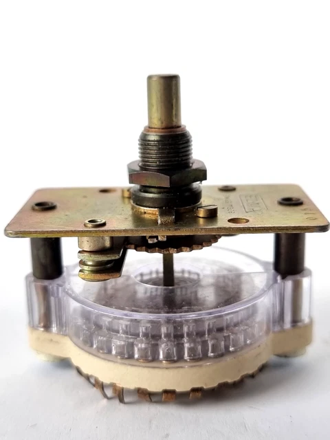 VINTAGE ELMA 075 Rotary Selector Switch Swiss Made Audio RF Multi-Wafer ...