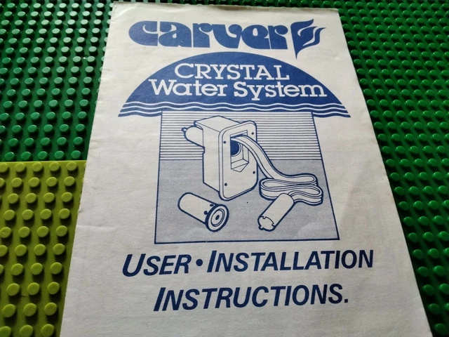 CARAVAN CARVER CRYSTAL Water Inlet Filter System with Submersible Whale ...