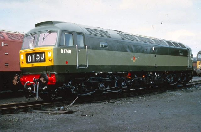 35MM SLIDE COLOUR RAIL DE 1683 CLASS 47 BRUSH TYPE 4 D1746 DERBY WORKS ...