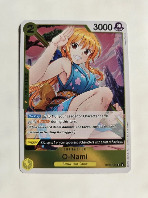 O-NAMI OP06-101 RARE Foil One Piece Tcg Wings Of The Captain - Nm $2.40 - PicClick AU