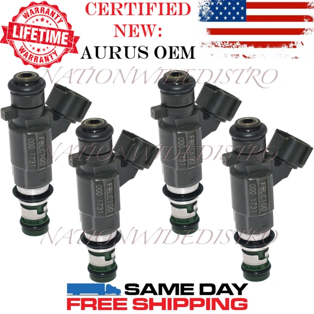 4X OEM NEW AURUS Fuel Injectors for 2000-2004 Subaru Outback 2.5L H4 ...
