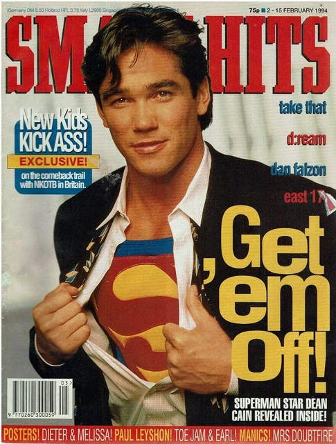 SMASH HITS 02/02/94 Dean Cain Take That Dan Falzon Robin Williams Paul ...