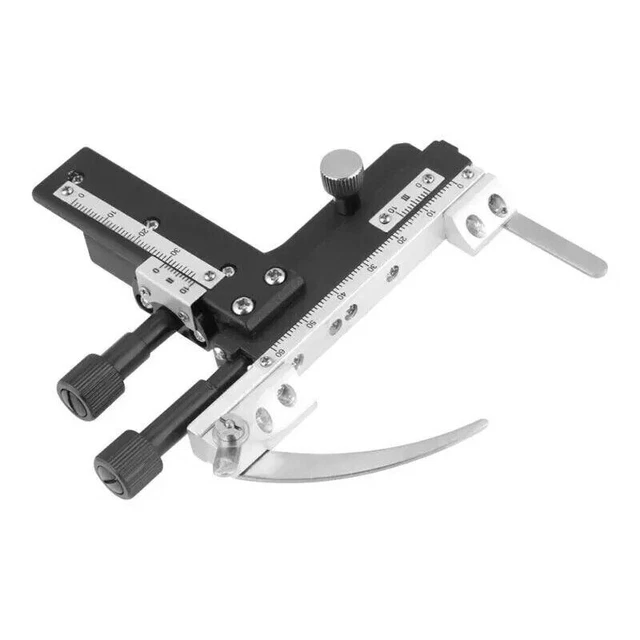 MICROSCOPE ATTACHABLE MECHANICAL Stage X-Y Caliper Vernier Moveable ...