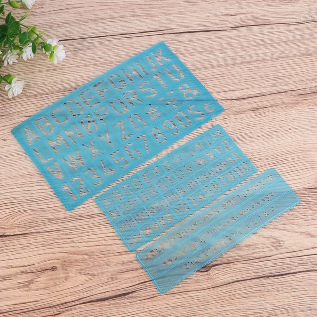 3 PACK ALPHABET Stencil Letter Stencils Drawing Templates Painting £21. ...