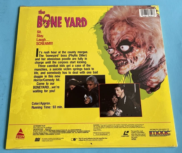 THE BONE YARD Laserdisc Factory Sealed Not Vhs £222.26 - PicClick UK