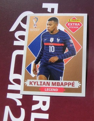 PANINI EXTRA STICKER World Cup 2022 Kylian Mbappe Legend in Bronze £17. ...