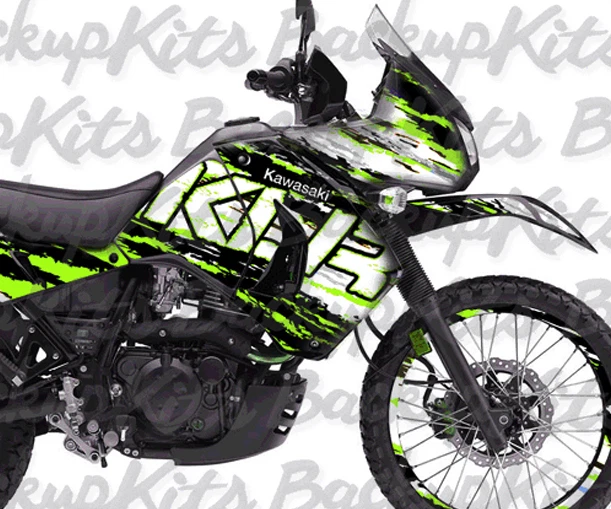 KAWASAKI KLR 650 Graphics Kit Decals Stickers Super Rally Blue (2008 ...