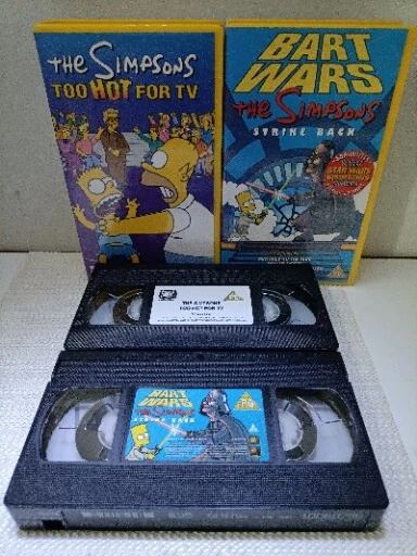 THE SIMPSONS TOO Hot For TV (VHS/, 1999) Bart Wars - Strike Back 1999 £ ...