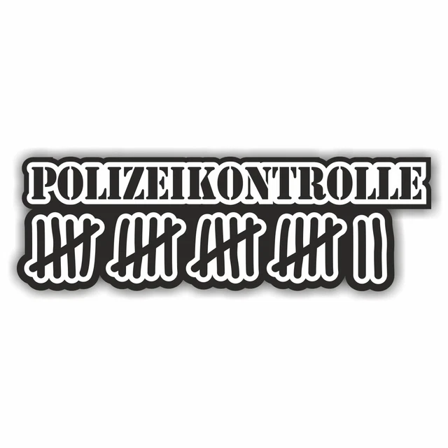 POLICE CONTROL DASH List Car Sticker JDM Tuning Sticker Decal Funny £3. ...