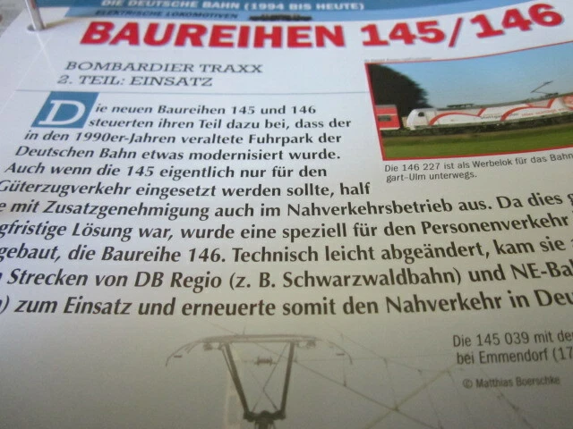 DEUTSCHE EISENBAHNGESCHICHTE DB AG ab 1994 Baureihe 145/146 Teil 1&2 ...