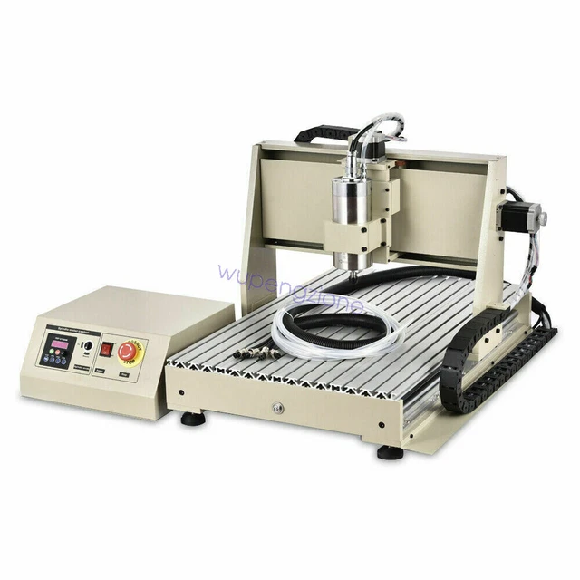 1500W VFD CNC 3 Axis 6040 Router Engraver Drilling Milling Machine with ...