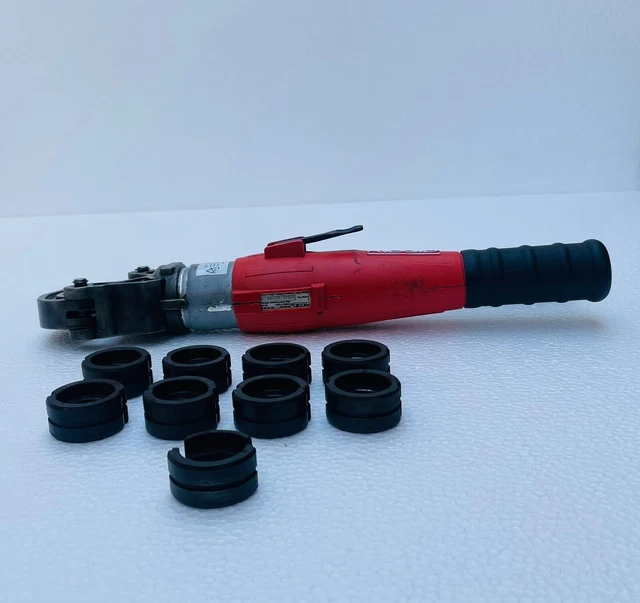 RIDGID RE 60-MLR Hydraulic Crimping/Crimper Tool With Dies 8 dies ...
