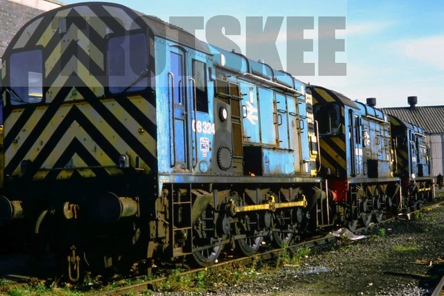 35MM SLIDE BR British Rail Diesel Loco Class 08 08324 Doncaster 1985 ...