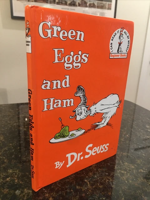Green Eggs And Ham Dr Seuss 1988 Book Club Edition Hardcover £5 27