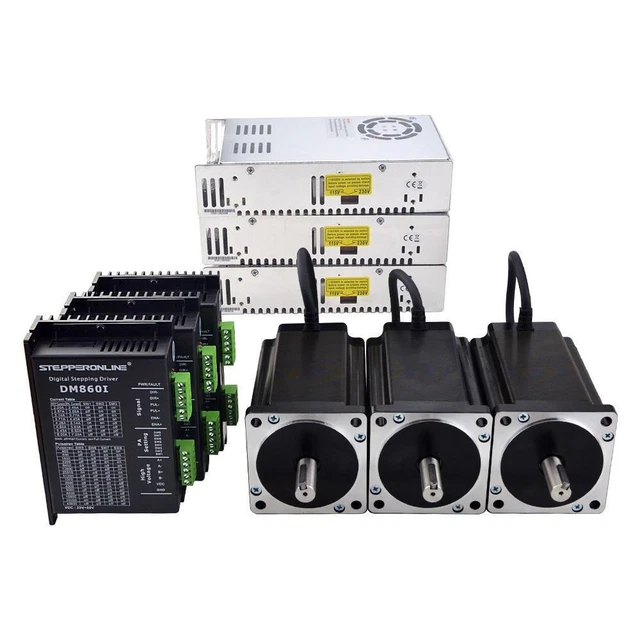 KIT CNC 3 axes Nema34 moteur pas à pas 12Nm 6A & pilote moteur pas à ...