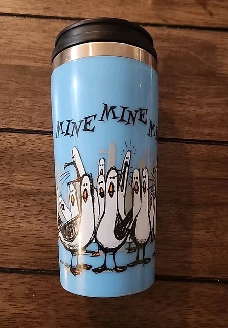 FINDING NEMO PIXAR Disney Parks Mine Mine Mine Seagulls Thermos Tumbler ...