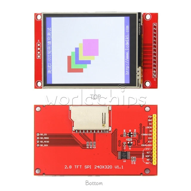 2.8& SPI TFT LCD 240x320 Serial Port Module PCB ILI9341 with/without ...