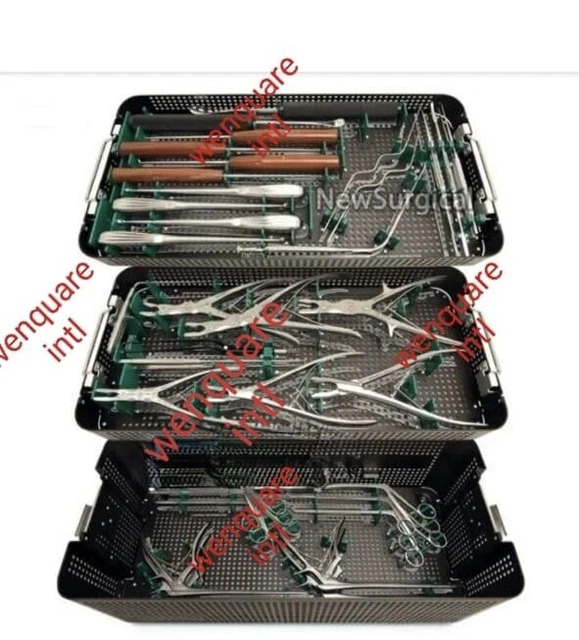LUMBAR SPINE SURGERY Set with Sterilize Box Orthopedic Instruments $999 ...