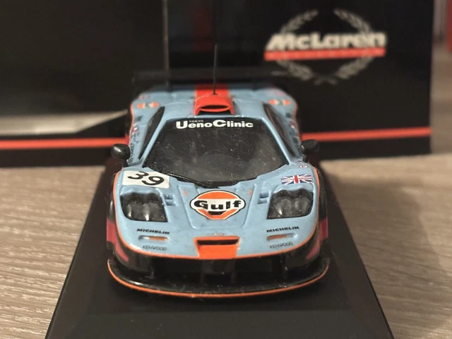 MINICHAMPS 1/43 MCLAREN F1 GTR Gulf Davidoff #39 24 Heures Du Mans 1997 ...