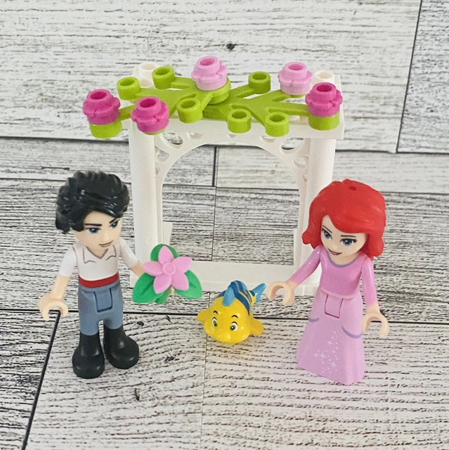 DISNEY LEGO ARIEL And Prince Eric Little Mermaid Princess Mini Figures ...