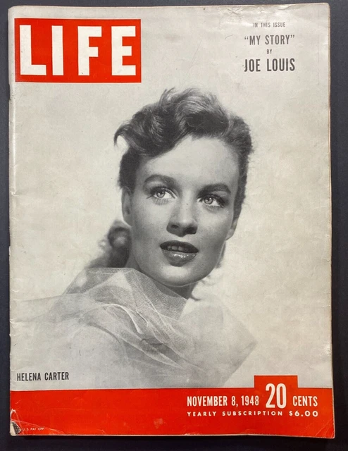 LIFE MAGAZINE - Nov 8 1948 - HELENA CARTER / Ingrid Bergman / Joe Louis ...