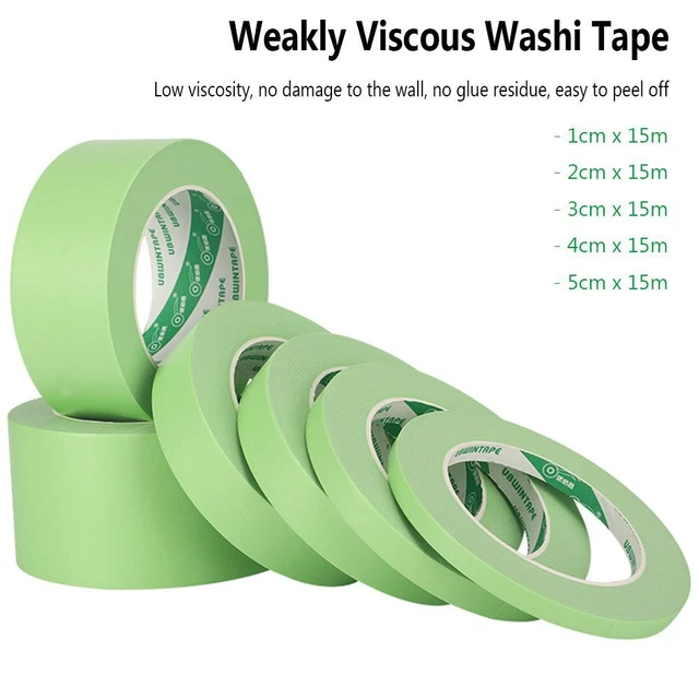 15M NO TRACE Washi Tape Weak Viscous Masking Tape Separation Paper ... 15M NO TRACE Washi Tape Weak Viscous Masking Tape Separation Paper ...