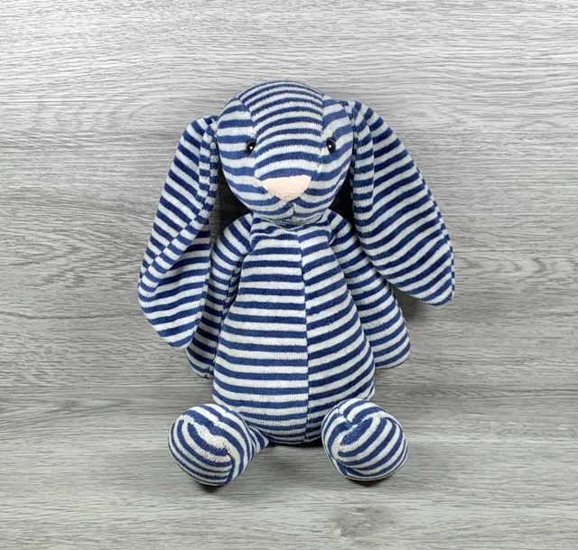 RARE JELLYCAT SPECIAL Edition Frankie Bunny Blue Stripey Bunny Soft Toy ...