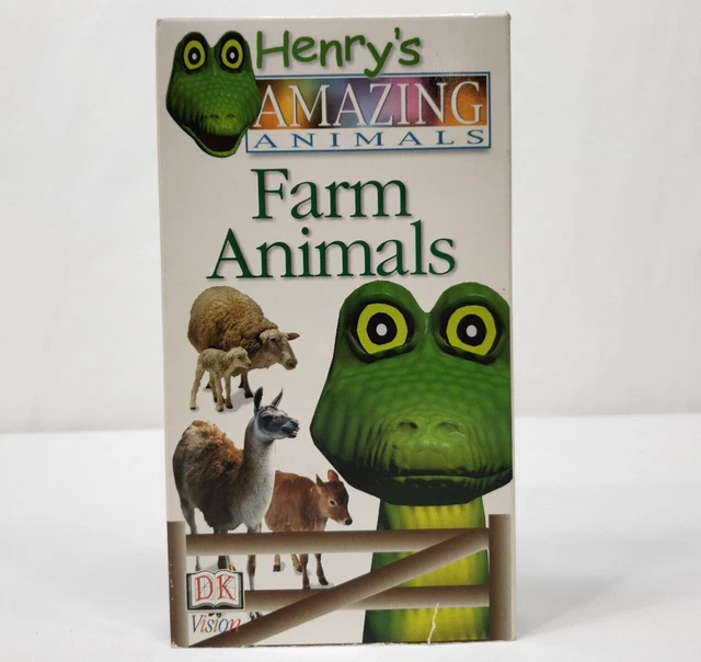 HENRYS AMAZING ANIMALS Farm Animals VHS Disney Channel TV Show DK Video ...
