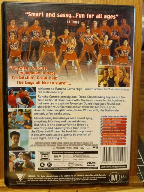 BRING IT ON DVD Comedy (2000) Kirsten Dunst Quality Guaranteed Amazing ...