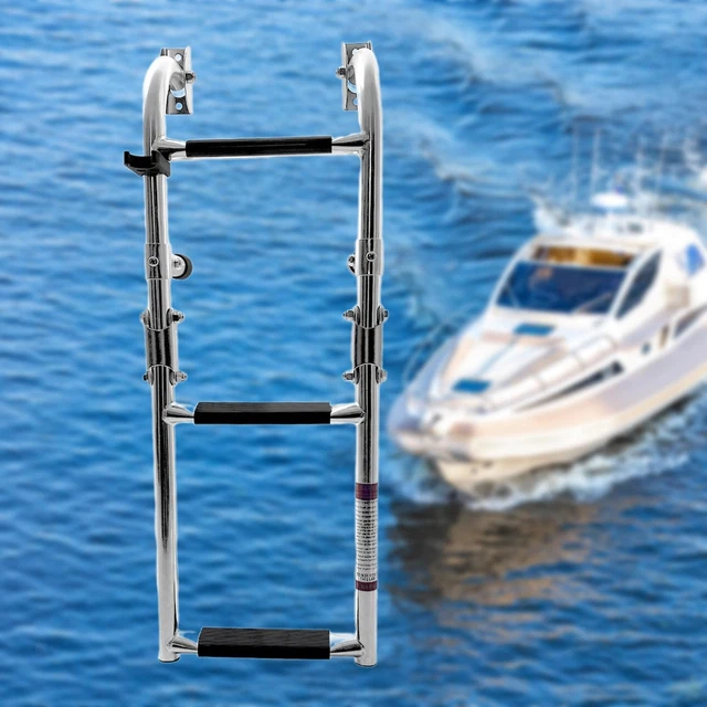 BOARDING LADDER BOAT Swim Ladder Portable Pontoon Boat £79.14 - PicClick UK