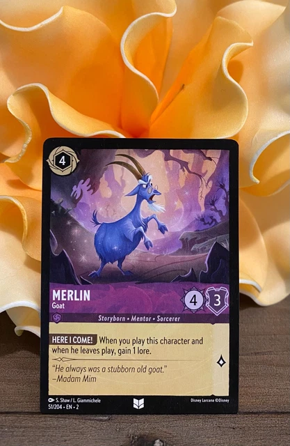 DISNEY LORCANA RISE of the Floodborn ~ Merlin - Goat - 51/204 $0.99 ...