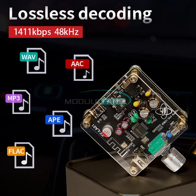 BLUETOOTH AUDIO DECODER Board APP Remote Control Audiophile Decoding ...