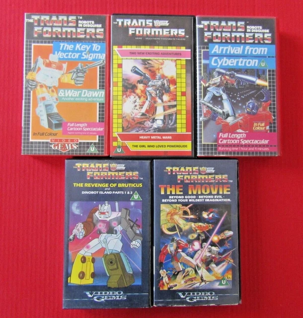 THE TRANSFORMERS VHS 1980s Bundle Transformers The Movie, Arrival From ...
