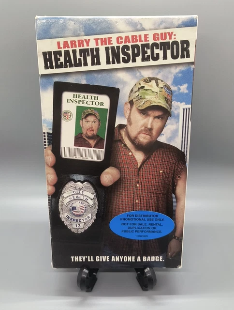 LARRY THE CABLE Guy: Health Inspector VHS RARE Promotional Promo ...