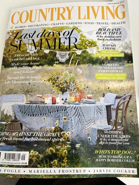 COUNTRY LIVING MAGAZINE September 2022 £8.80 - PicClick UK