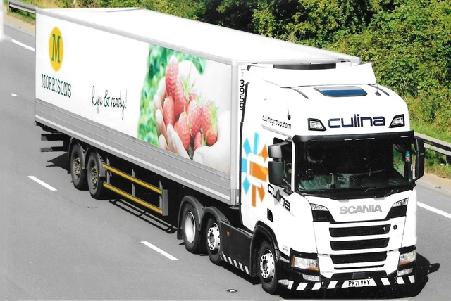 CULINA GROUP - STOBART SCANIA H6888 PK71VNY 6x4 TRUCK/LORRY PHOTO £0.75 ...